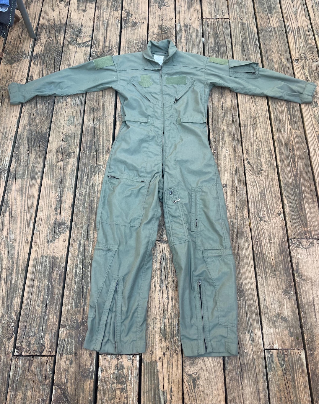 Vintage Army Military Coveralls Aviator Pilot Flight Jumpsuit Mechanic ...