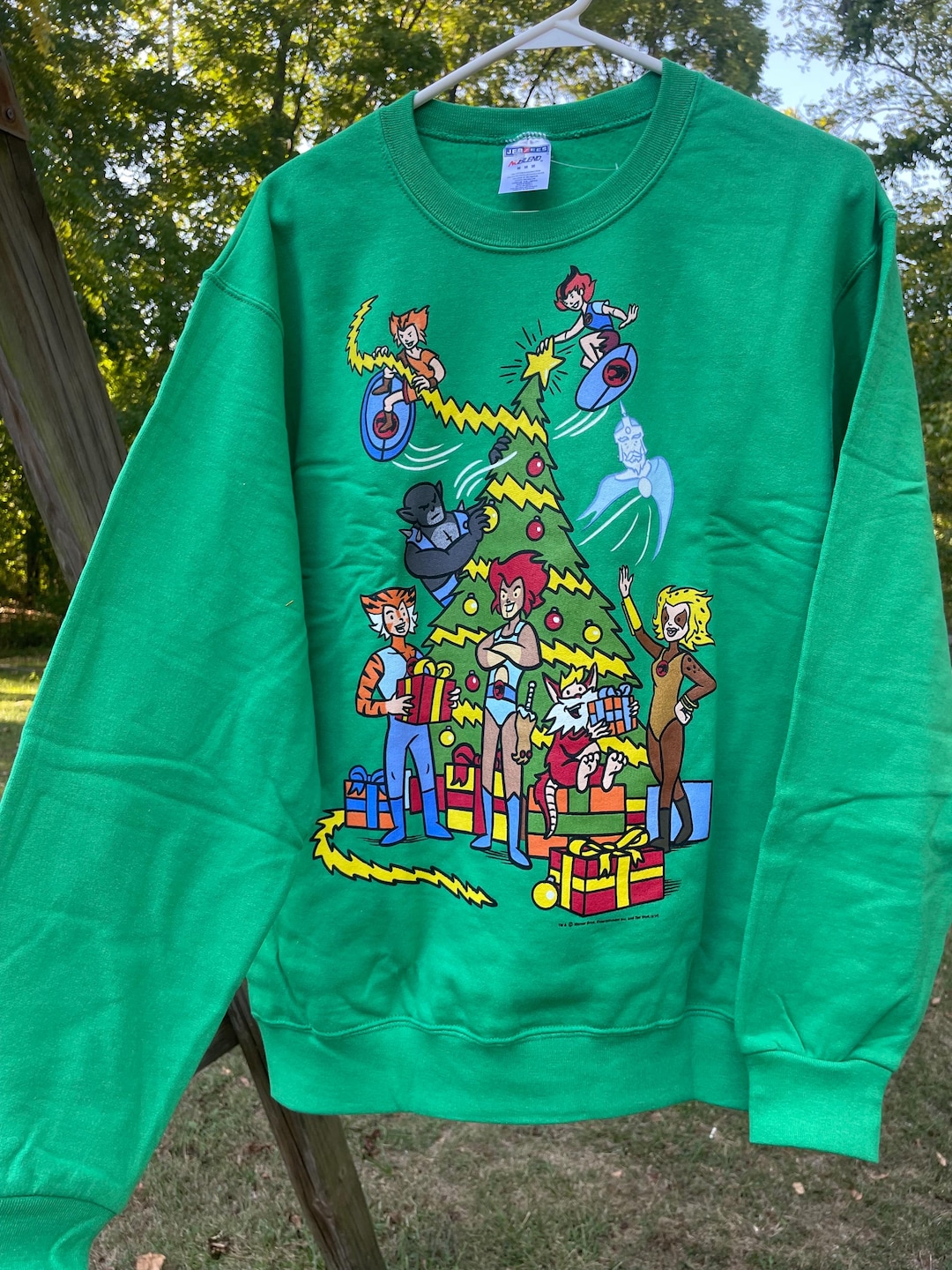 VINTAGE Christmas Thundercats Mens Womans Crewneck Sweatshirt 90s ...