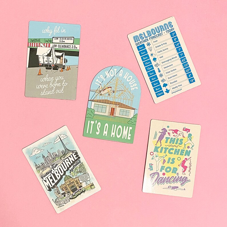 Greetings From Melbourne Fridge Magnet - Designed & Made in Melbourne ...