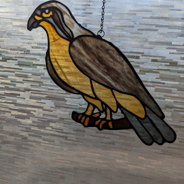 Stained Glass Hawk - Etsy