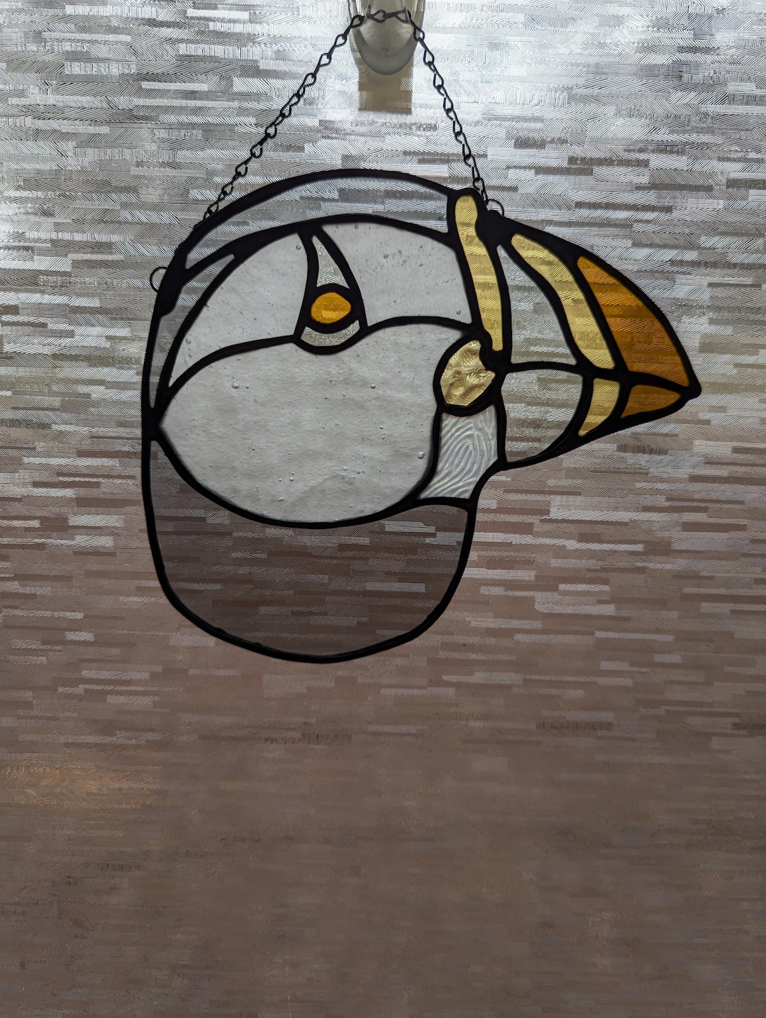 Stained Glass Puffin Head - Etsy