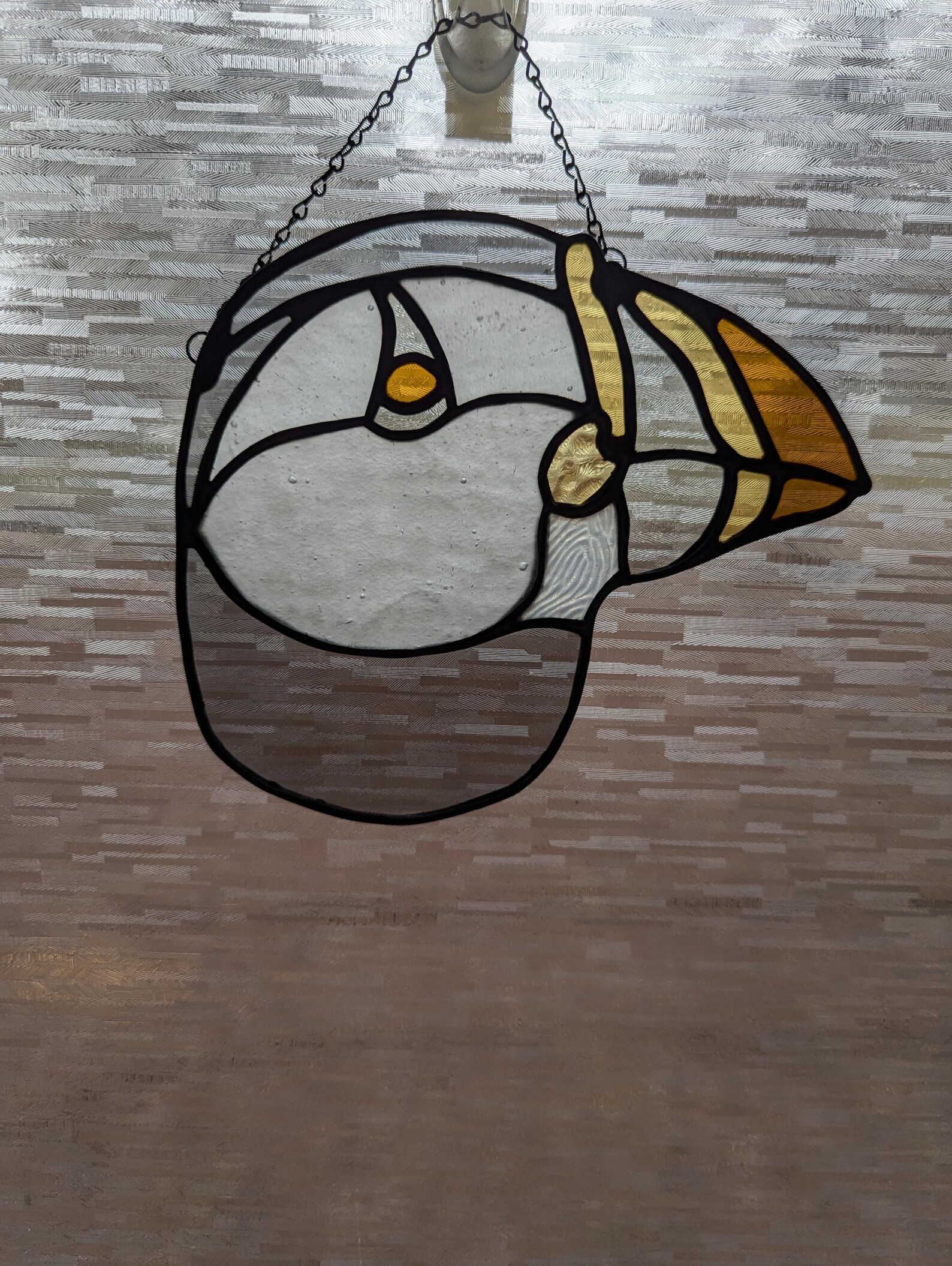 Stained Glass Puffin Head - Etsy