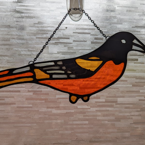 Stained Glass Baltimore Oriole - Etsy