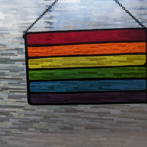 Stained Glass Pride Flag - Etsy