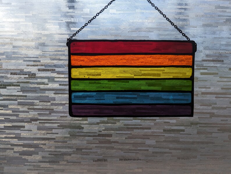 Stained Glass Pride Flag - Etsy