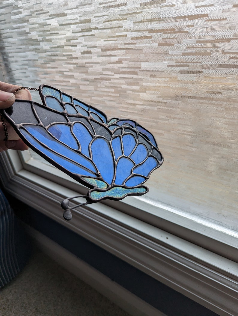 Stained Glass Butterfly Flying - Etsy