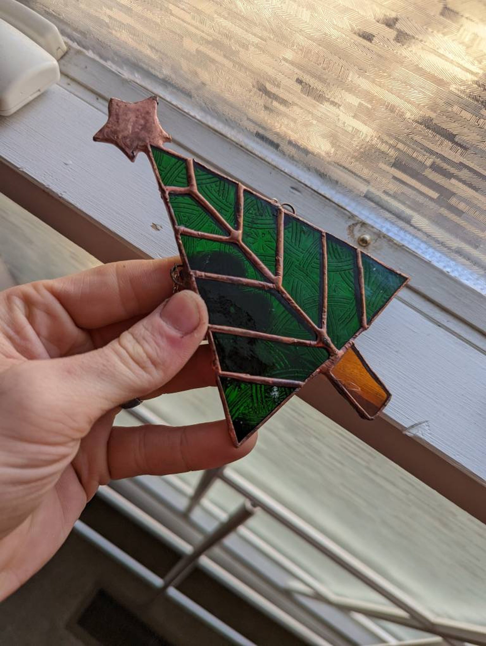 Stained Glass Christmas Trees - Etsy
