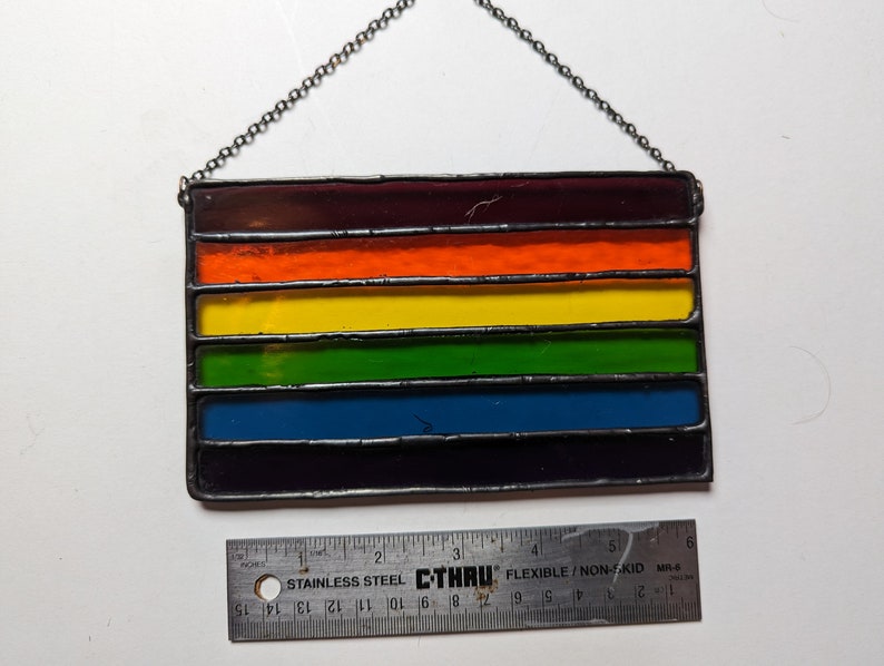 Stained Glass Pride Flag - Etsy