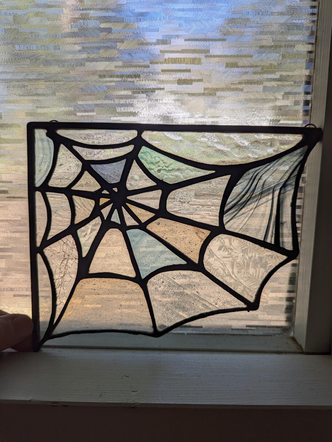 Stained Glass Spider Web Spiral - Etsy
