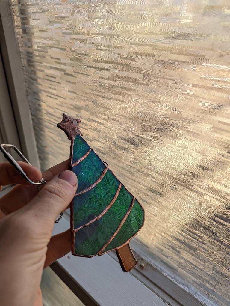 Stained Glass Christmas Trees - Etsy