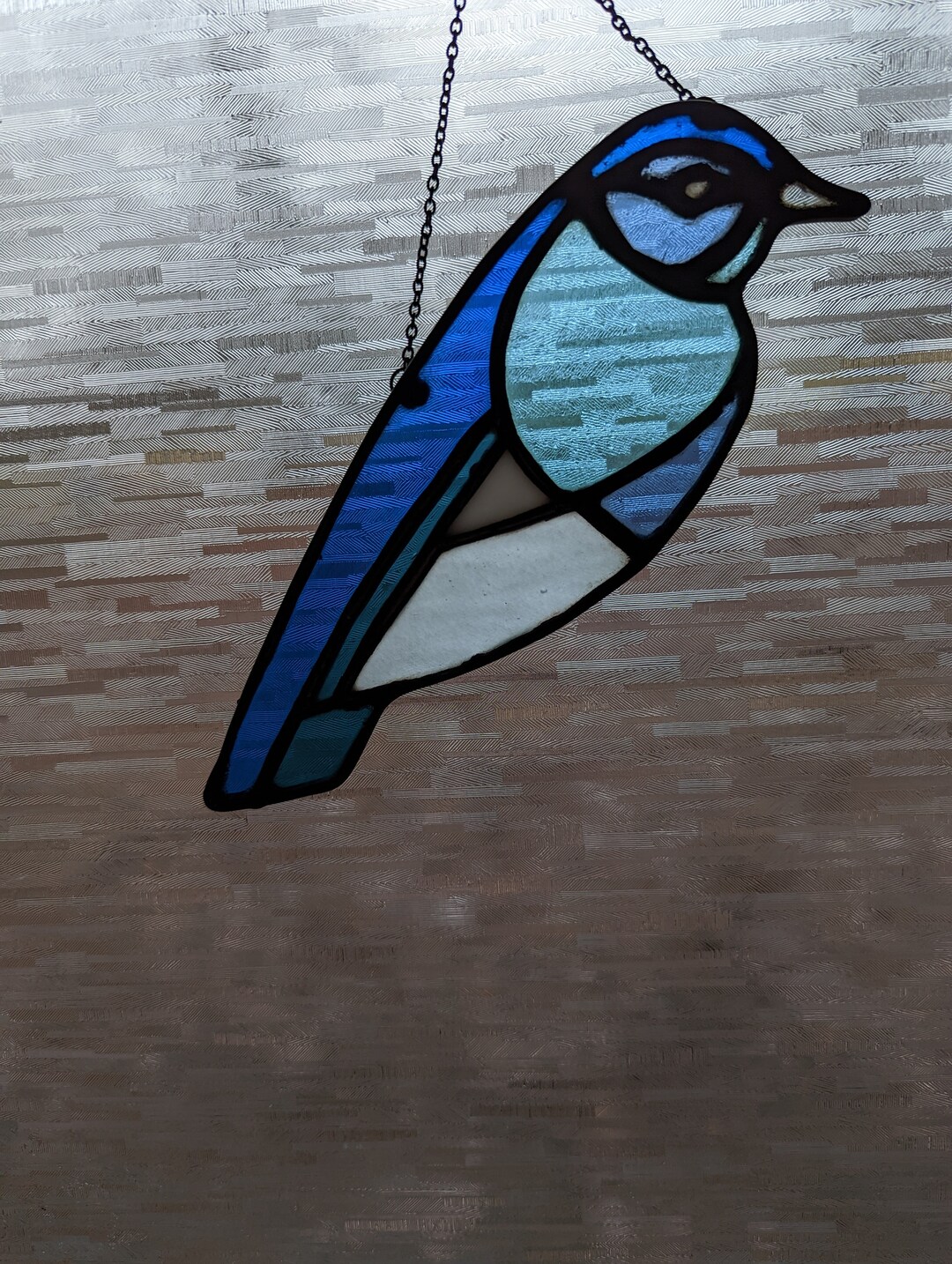 Stained Glass Blue Bird Suncatcher - Etsy