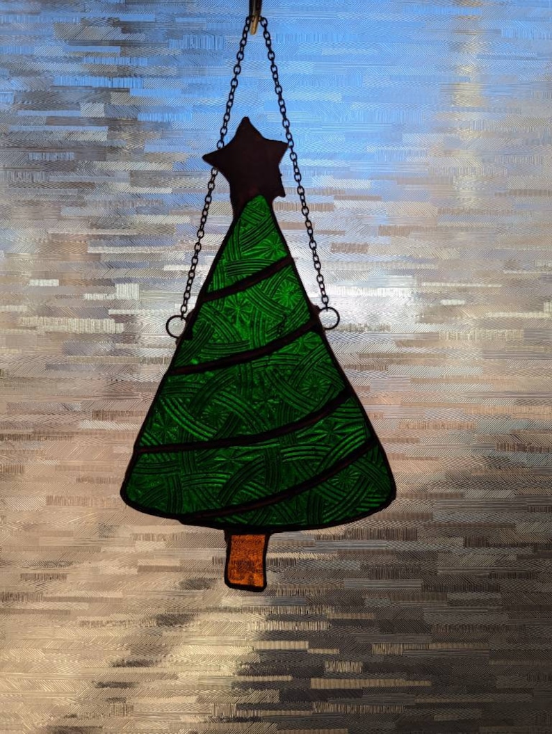 Stained Glass Christmas Trees - Etsy