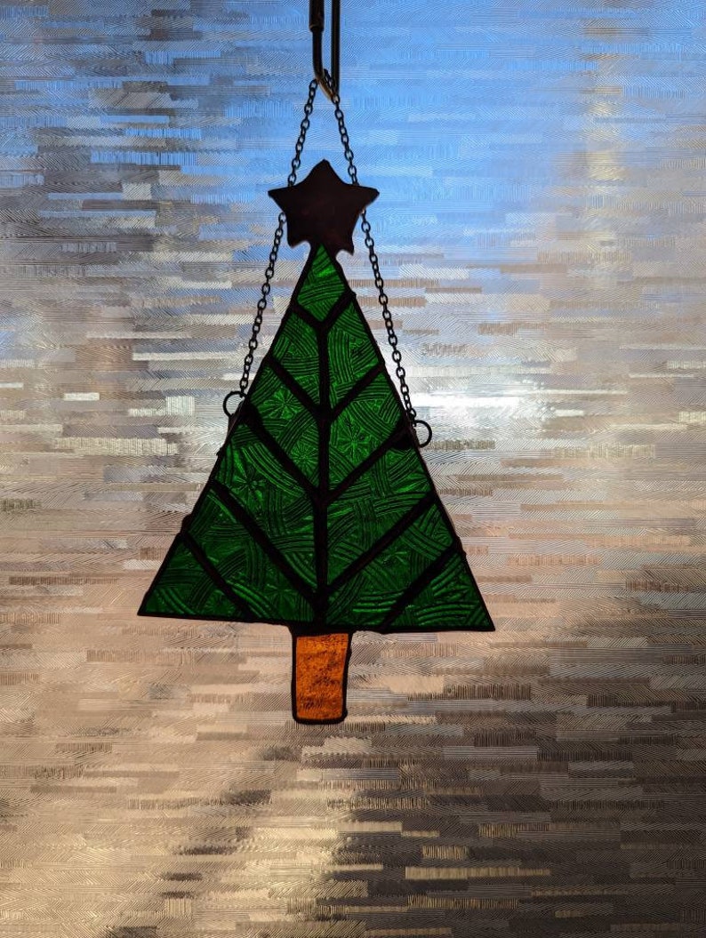Stained Glass Christmas Trees - Etsy