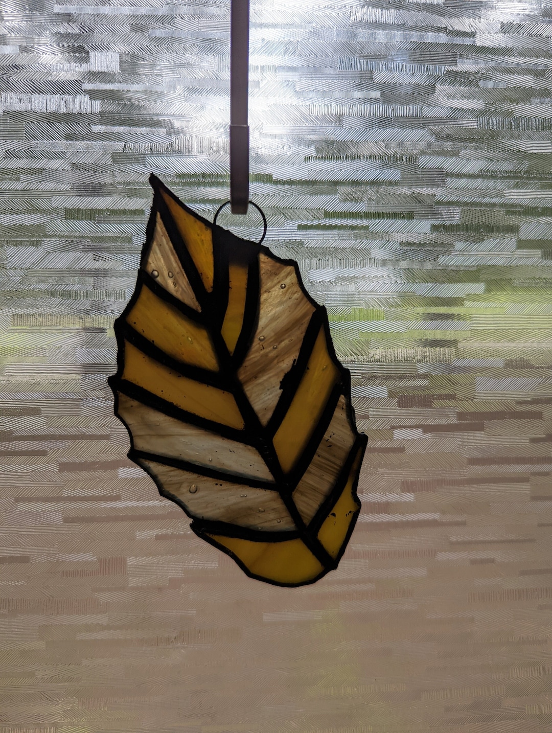 Stained Glass Elm Leaf - Etsy