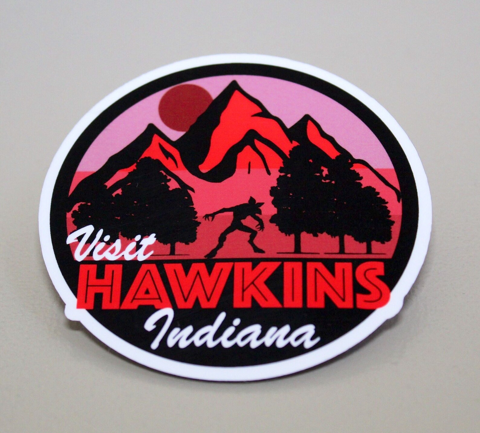 Visit Hawkins Indiana Sticker, Funny Vinyl Sticker, PREMIUM Quality ...