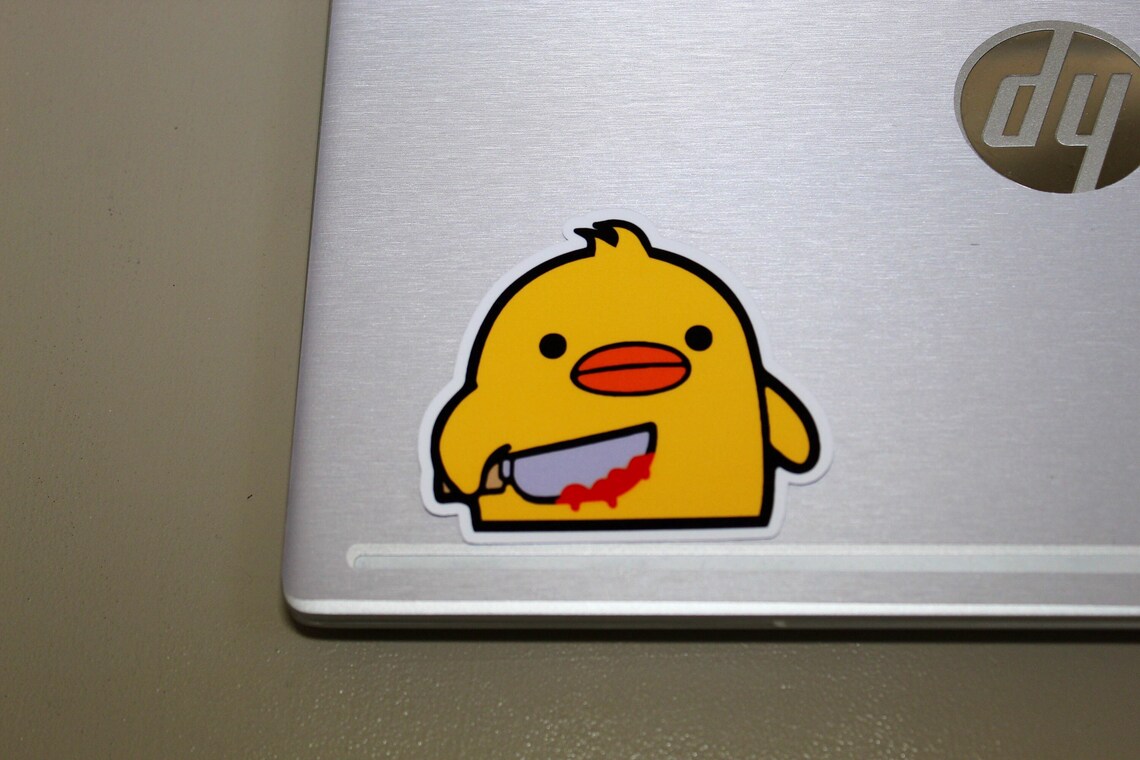 Duck Knife Sticker Funny Vinyl Sticker PREMIUM Quality - Etsy