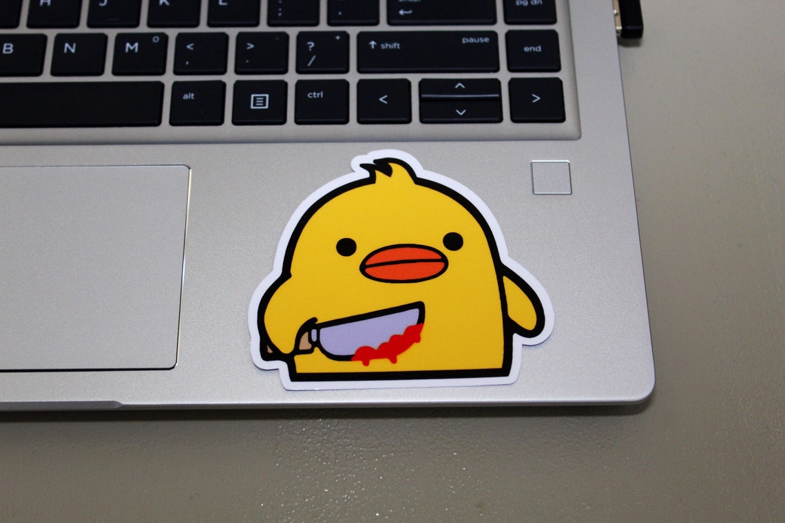 Duck Knife Sticker Funny Vinyl Sticker PREMIUM Quality - Etsy