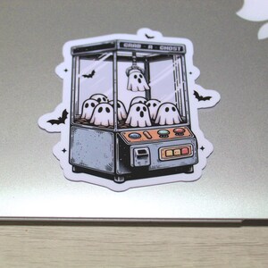 Retro Arcade Halloween Sticker, Funny Sticker, Retro Ghost Sticker ...
