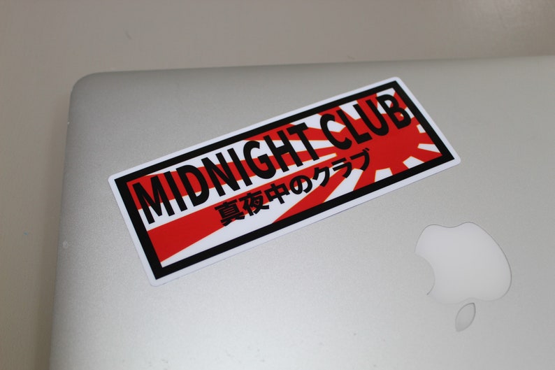 MIDNIGHT CLUB Sticker JDM Car Decal Vibrant Colors and Water | Etsy
