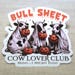 Funny Cow Sticker, Halloween Sticker, Cute Fall Sticker, Gift for ...