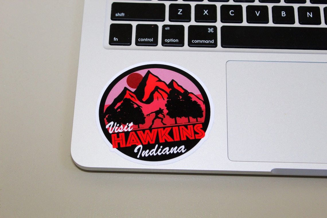 Visit Hawkins Indiana Sticker, Funny Vinyl Sticker, PREMIUM Quality ...