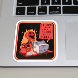 Funny Workplace Sticker, Funny Vinyl Sticker, PREMIUM Quality ...