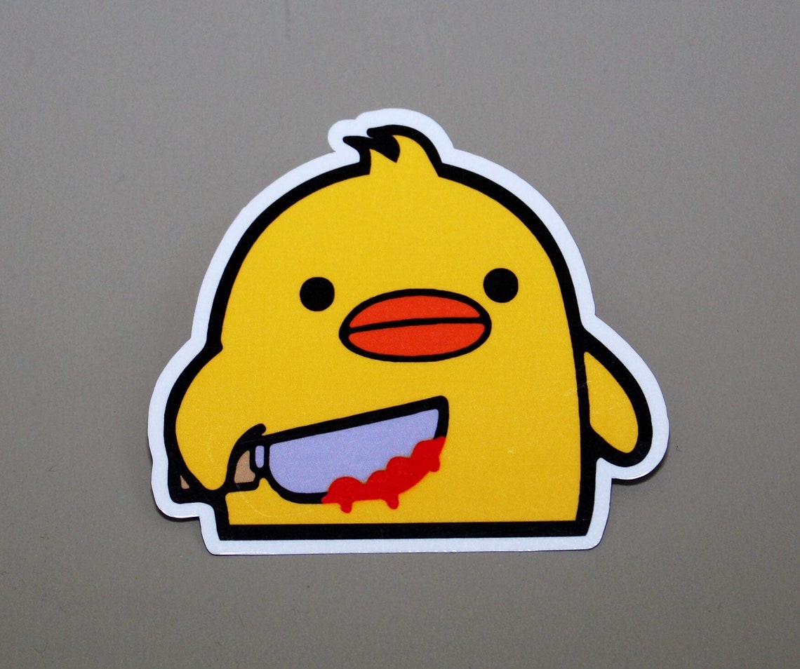 Duck Knife Sticker Funny Vinyl Sticker PREMIUM Quality - Etsy