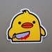 Duck Knife Sticker, Funny Vinyl Sticker, PREMIUM Quality, Laminated ...