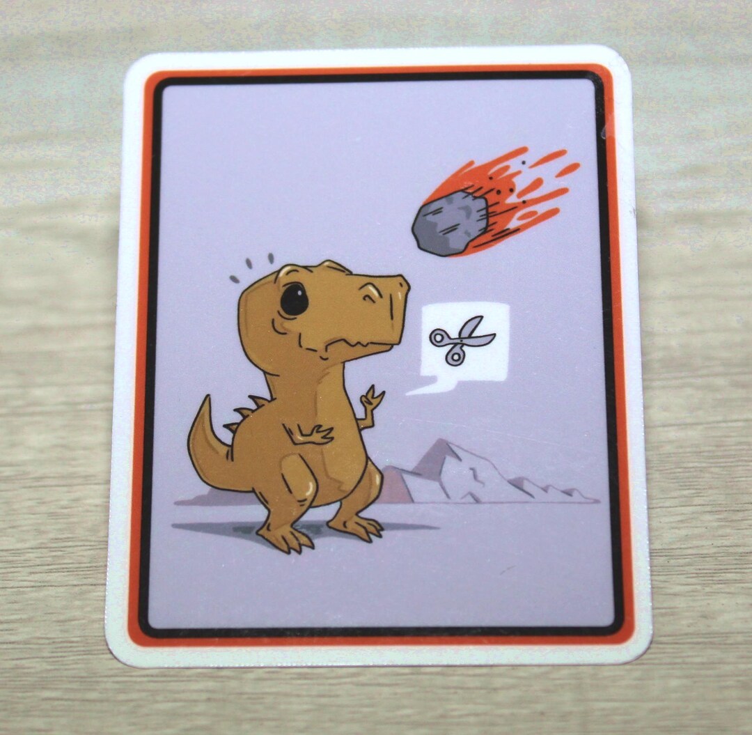 Funny Dinosaur Sticker, Funny Vinyl Sticker, PREMIUM Quality, Laminated ...