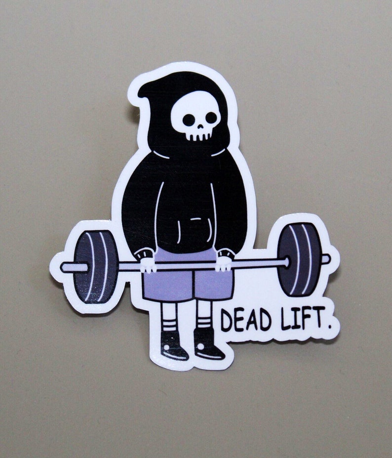 Dead Lift Sticker Funny Vinyl Sticker PREMIUM Quality - Etsy