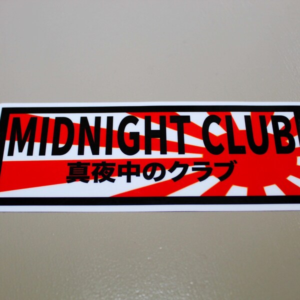 Midnight Club Sticker - Etsy