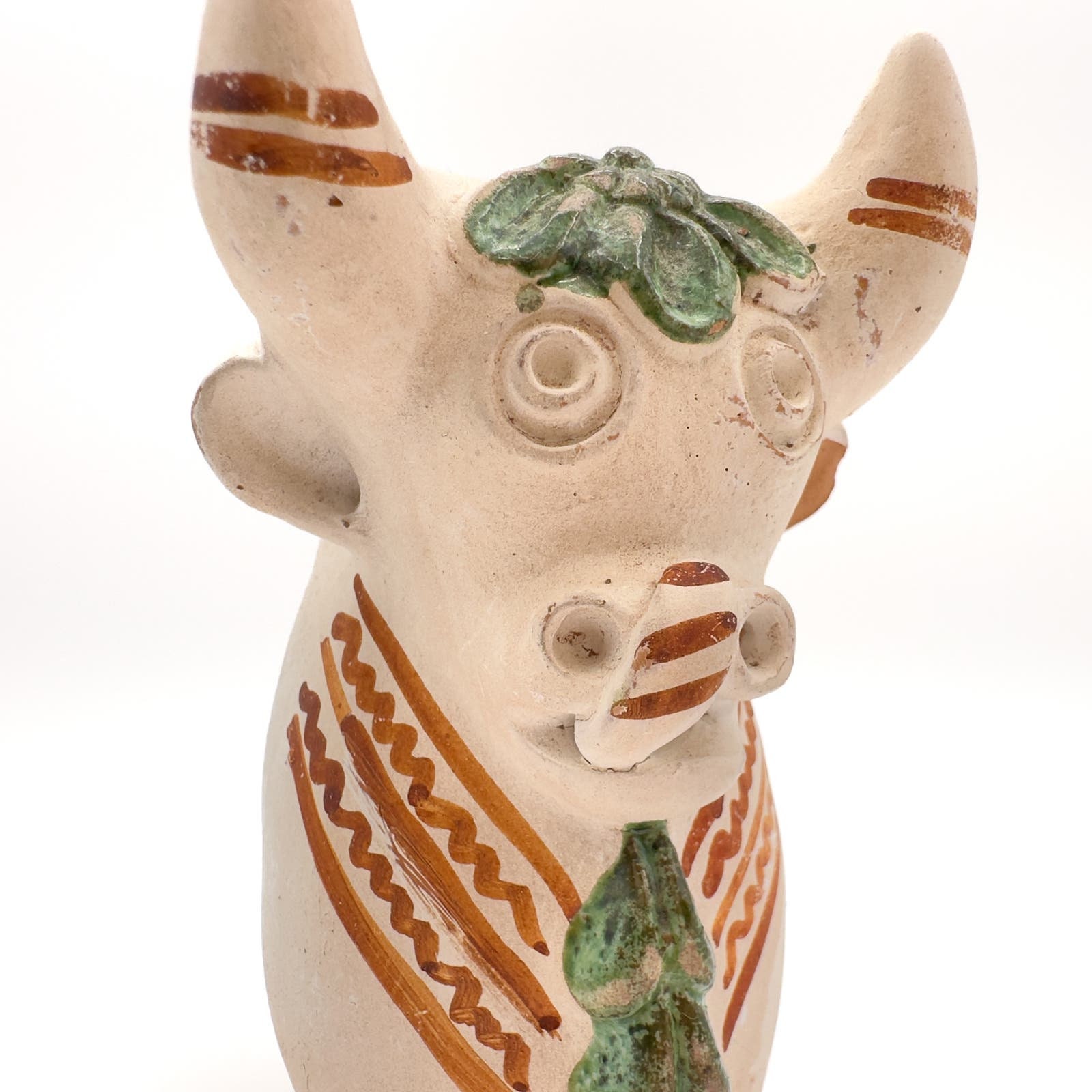 Peruvian Pottery Bull Torito De Pucara Terracotta Sculpture Figurine ...
