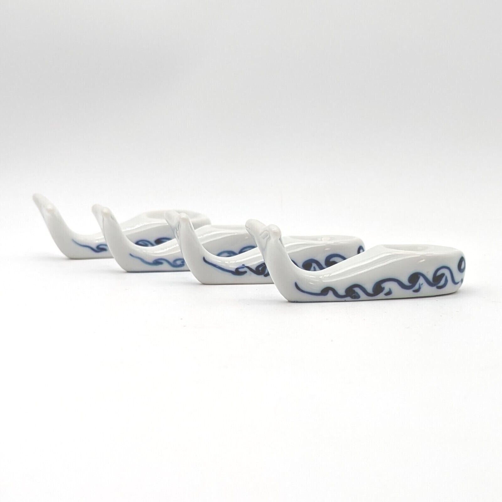 Vintage Porcelain Smiling Whale Salt Cellars Open Salt Pinch Dish Set ...
