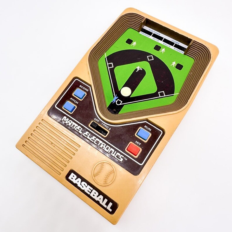 Vintage Original 1978 Mattel Electronics Baseball Handheld Electronics ...