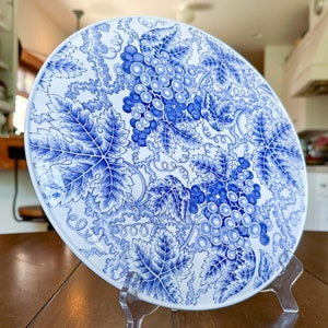 Vintage Spode Blue Room Collection Grapes Plate Platter 11.5" With Box ...