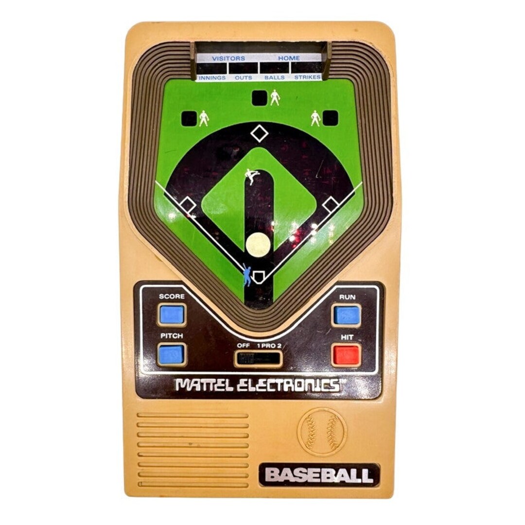 Vintage Original 1978 Mattel Electronics Baseball Handheld Electronics ...