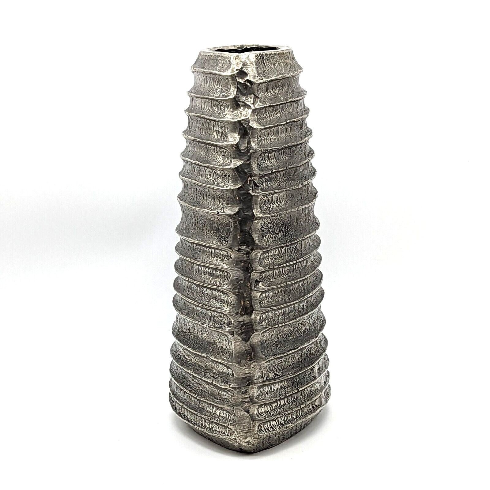 Patrick Meyer Mid Century Brutalist Cast Pewter Heavy Vase - Etsy