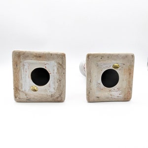 Vintage HFP Macau Hand Painted Console Set Bowl/pair Candlesticks ...
