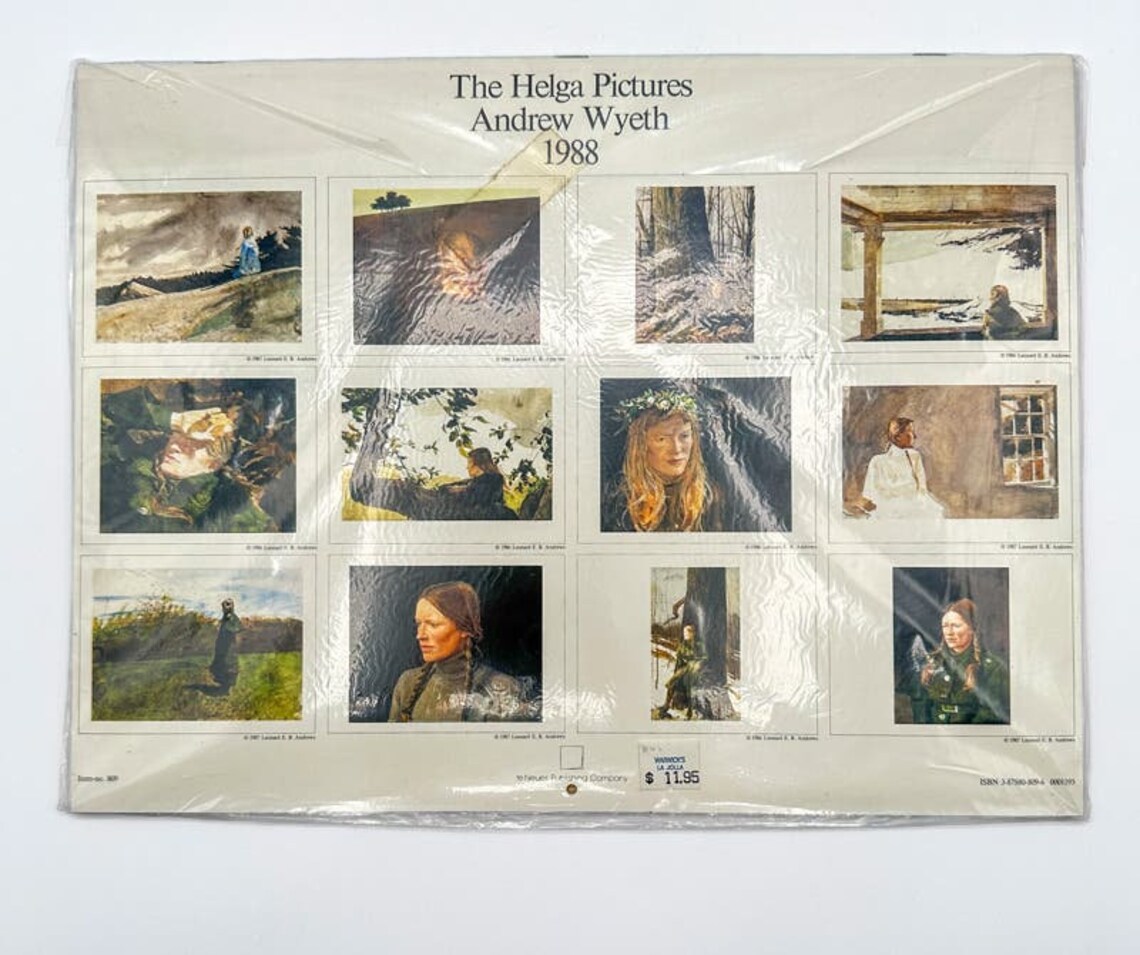 Andrew Wyeth the Helga Pictures 1988 Calendar New Old Stock Teneues ...