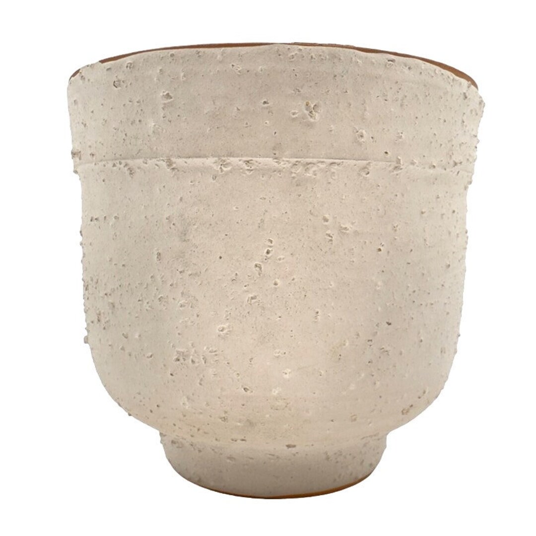 Florence Italy Vintage Modernist White Footed Planter Flower Pot ...