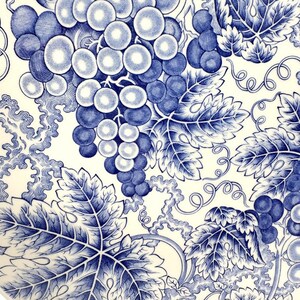 Vintage Spode Blue Room Collection Grapes Plate Platter 11.5" With Box ...