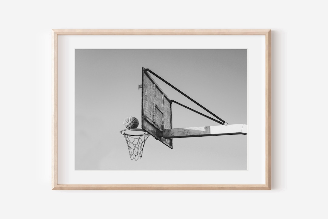 Basketball Hoop Wall Print, Basketball Wall Art Poster, Printable Wall ...