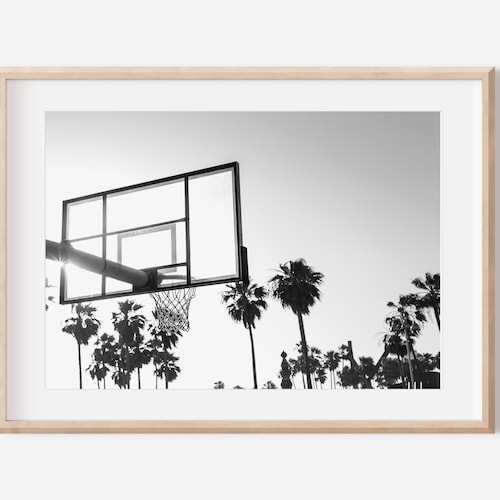 Basketball Hoop Wall Print Basketball Wall Art Poster - Etsy