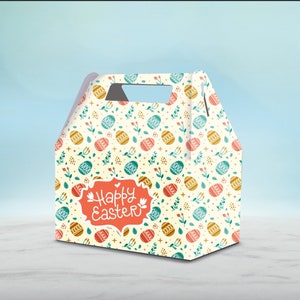 Easter Gable Boxes for Class Gift|| Easter Classroom Ideas|| Party Favor Box Easter ...