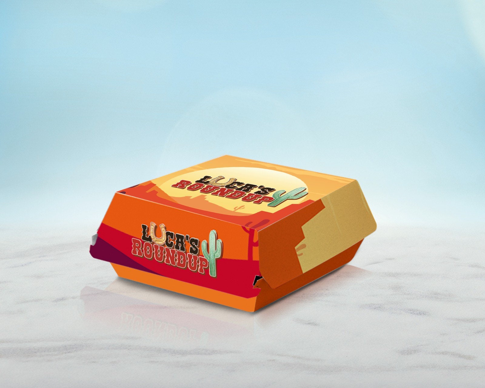 Western Cowboy Party Theme Gable Box and Food Boxes ||| Nugget Trays ...