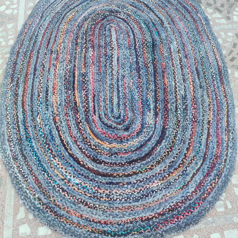 Oval Rag Rug - Etsy