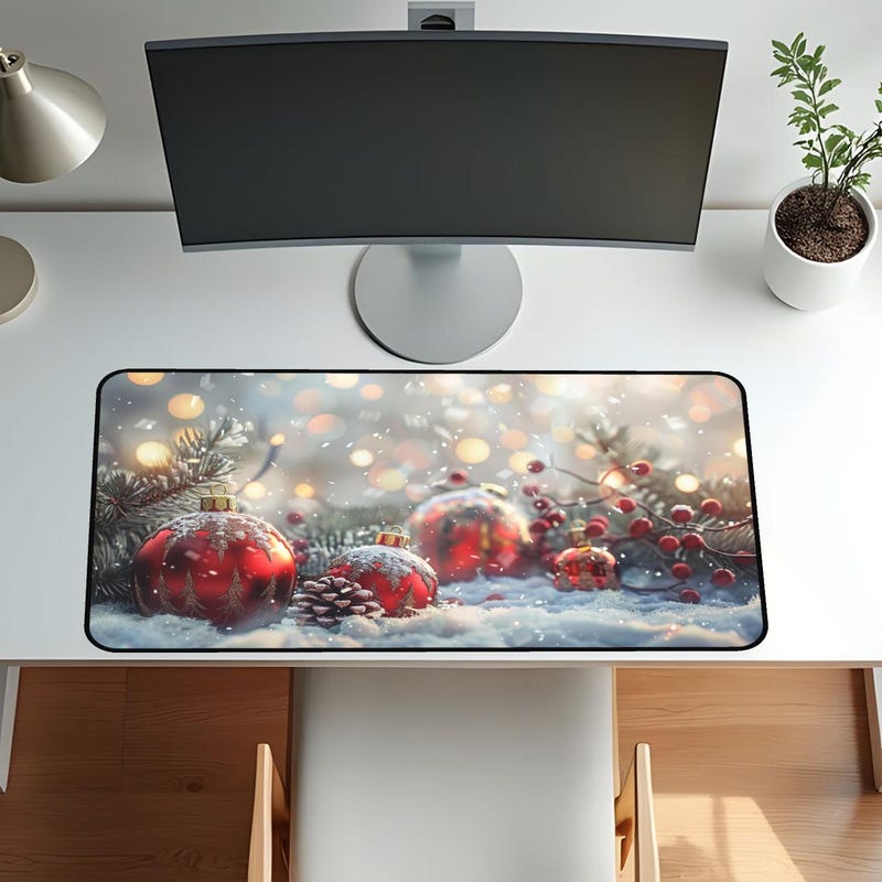 Desk Mat Merry Christmas - Etsy