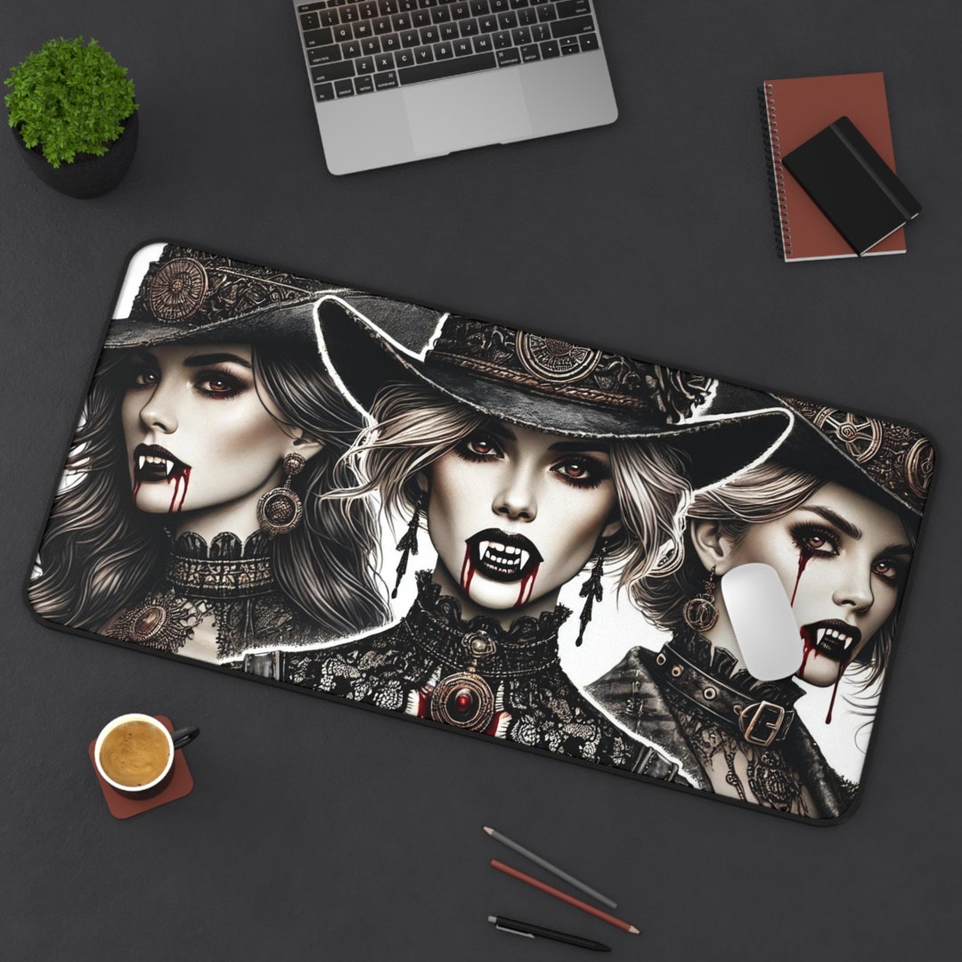 Vintage Gothic Female Vampires Desk Mat for Office and Home Décor - Etsy