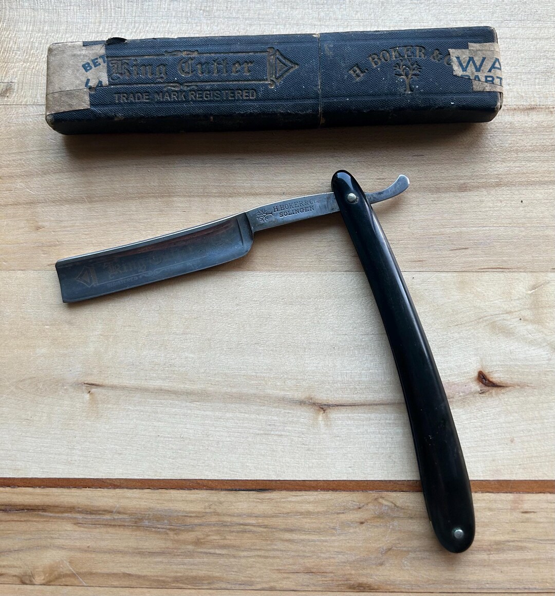 H. Booker and Co. King Cutter Straight Razor - Etsy
