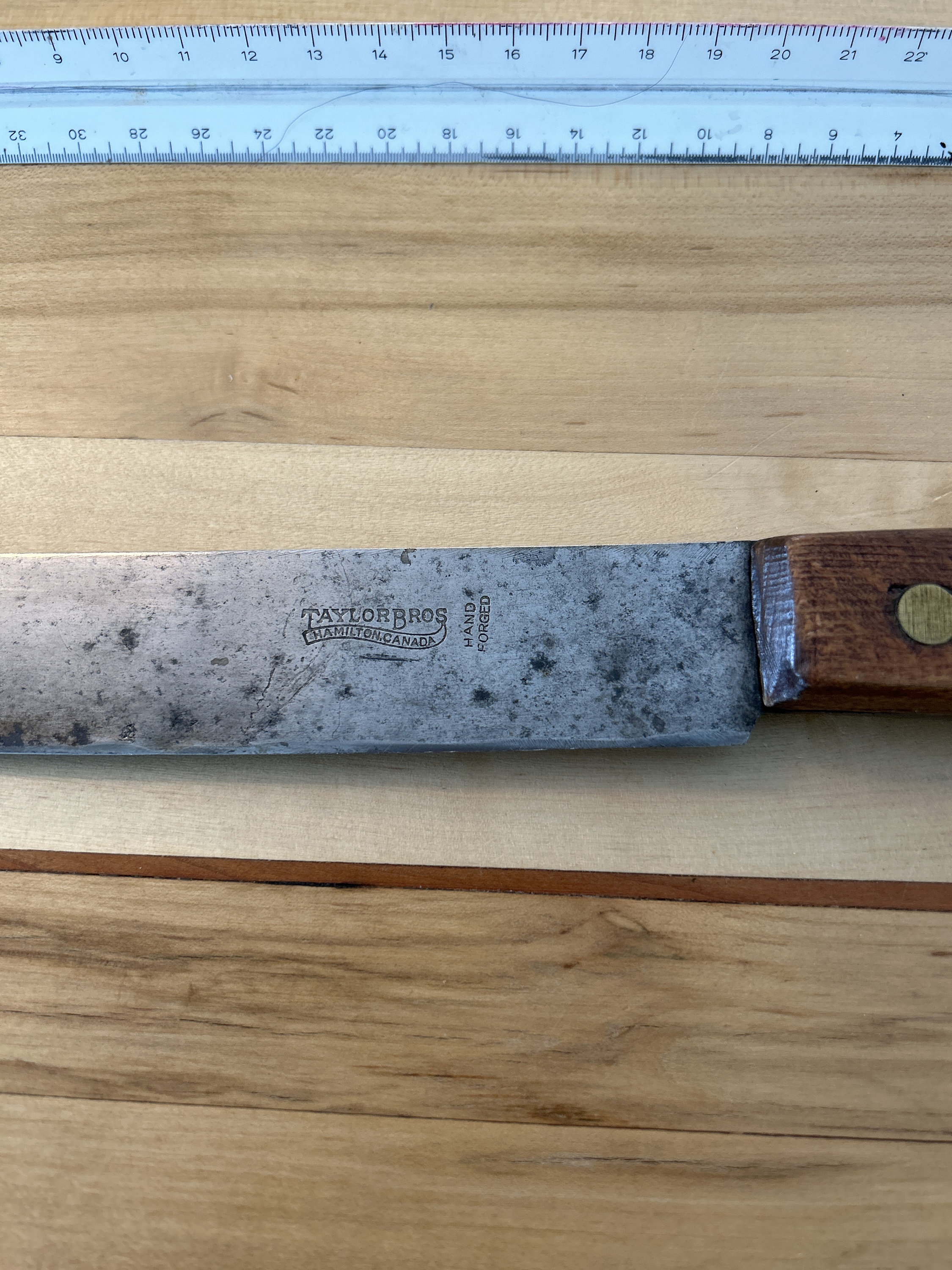 Vintage Taylor Bros Butcher Knife - Etsy